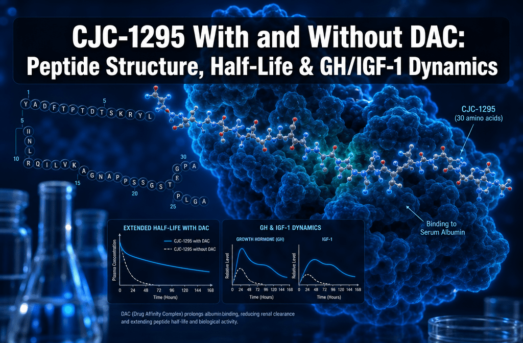 CJC-1295 With and Without DAC: Peptide Structure, Half-Life, and